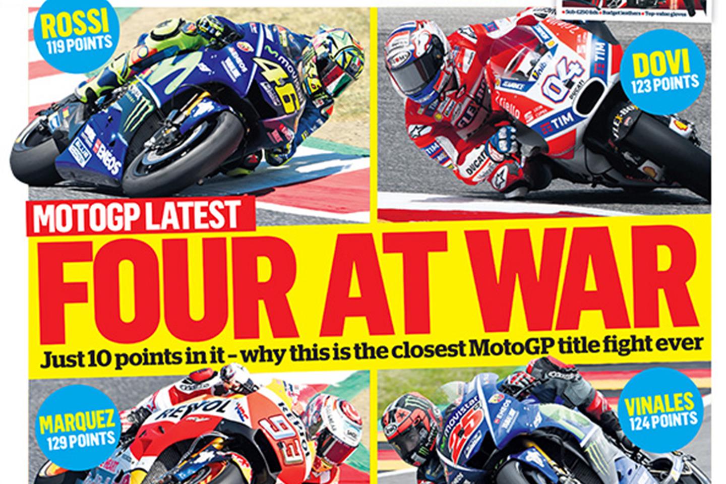 In this week's issue: Closest MotoGP title fight ever | MCN