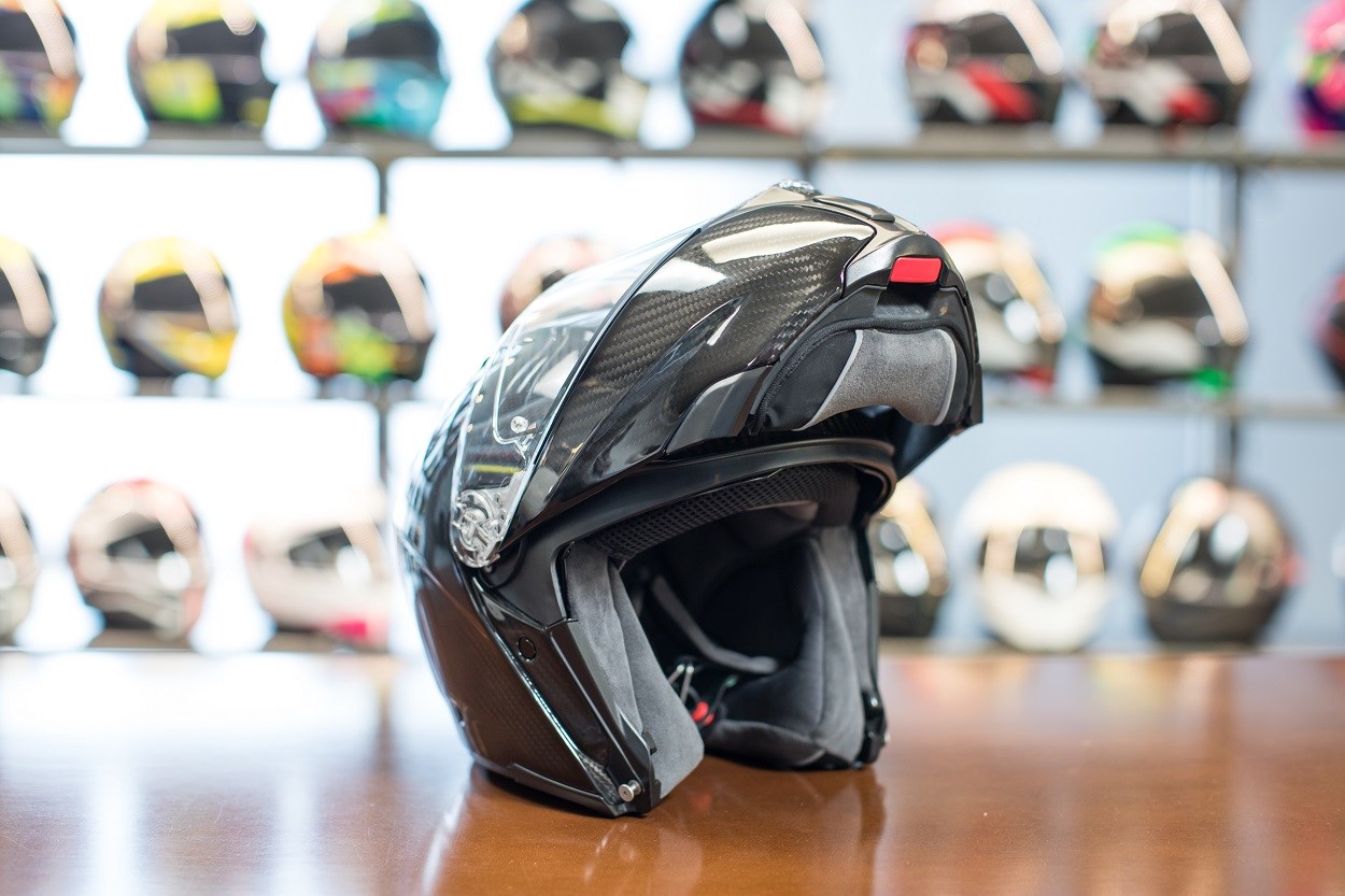 AGV unveil the fully-carbon flip front SportModular helmet | MCN