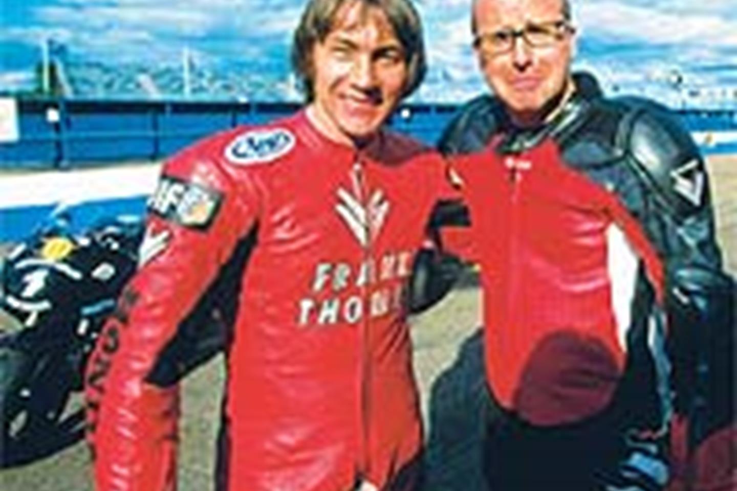 On the back with Ron Haslam | MCN