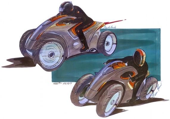 Four-wheeled "motorcycle" due for launch this week