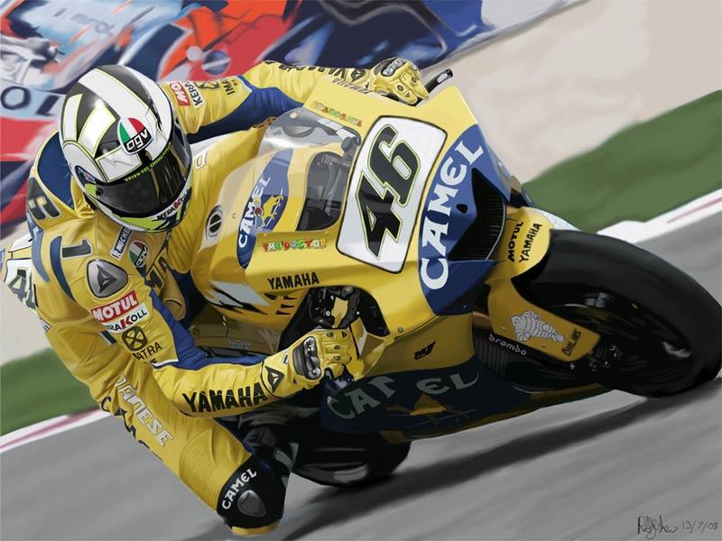 Ron Fisher's motorcycle artwork