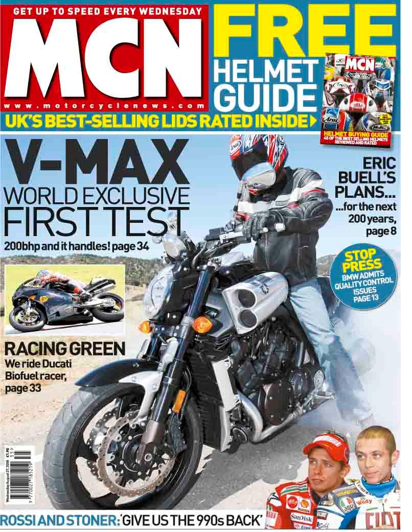 New MCN August 27: V-Max world exclusive first test