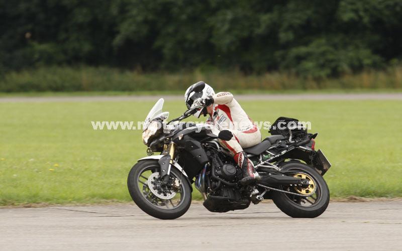 Triumph Tiger 800 spotted in high-speed track tests
