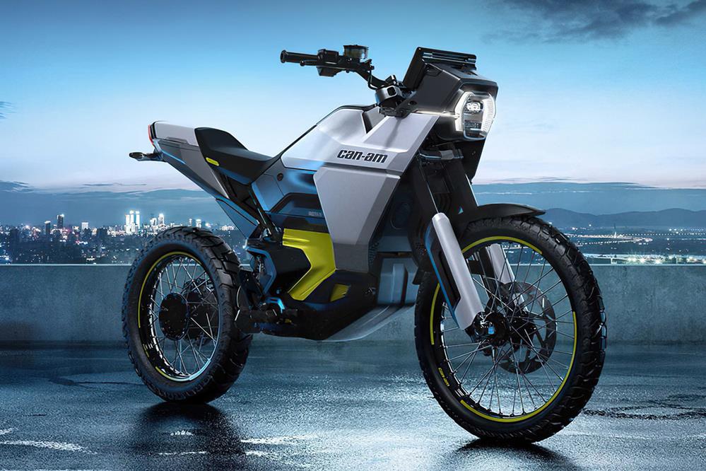 Two new Can-Ams break cover: Trike firm unveil electric adventure and ...