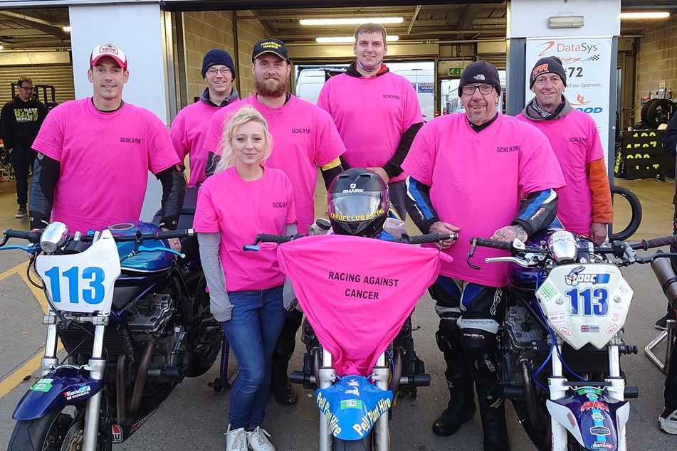 Pretty in pink! Big names from BSB lend a hand with club racing cancer ...