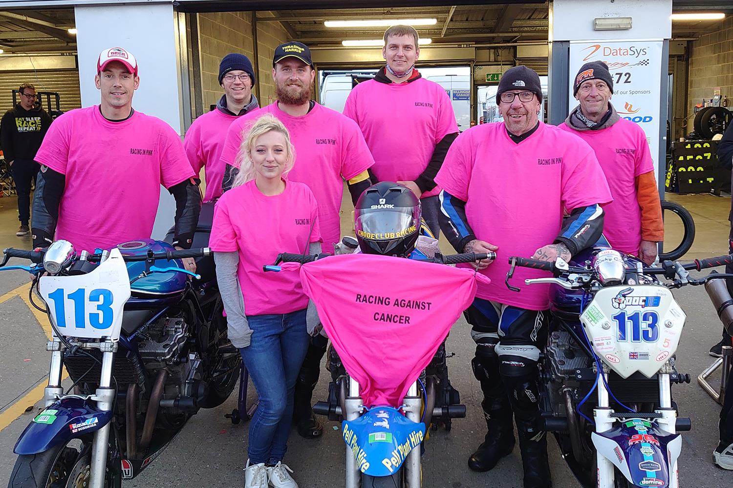 Pretty in pink! Big names from BSB lend a hand with club racing cancer ...