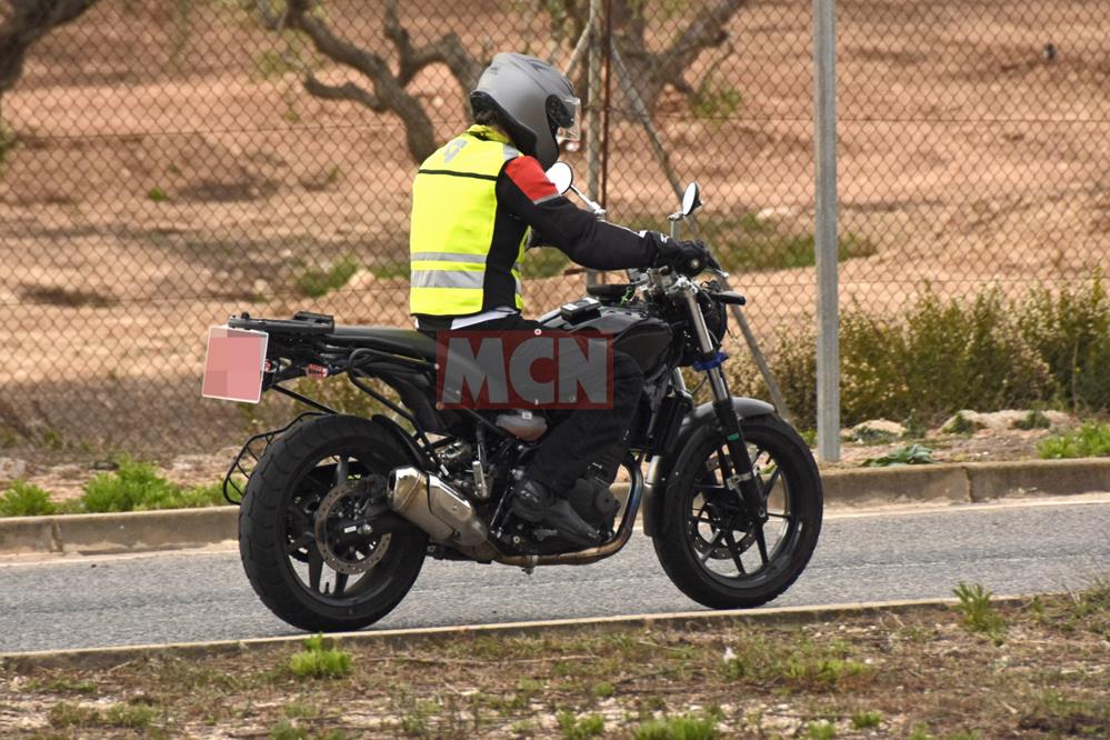 Royal Enfield spotted testing liquid-cooled 450 single-cylinder scrambler