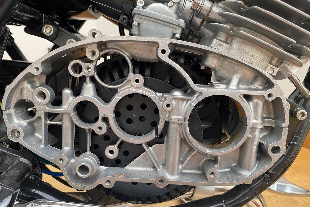 Time warp triple: London bike builder creates electric Kawasaki KH250