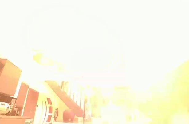 Horror video shows motorbike battery explode in home