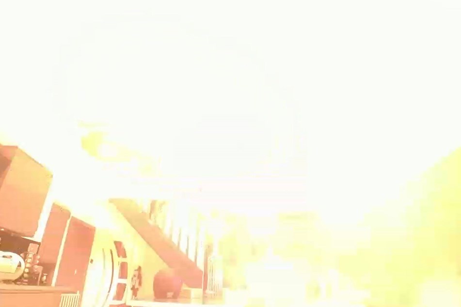 Horror video shows motorbike battery explode in home