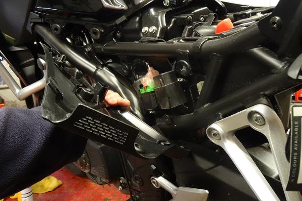 How to fit motorcycle USB port and phone cradle