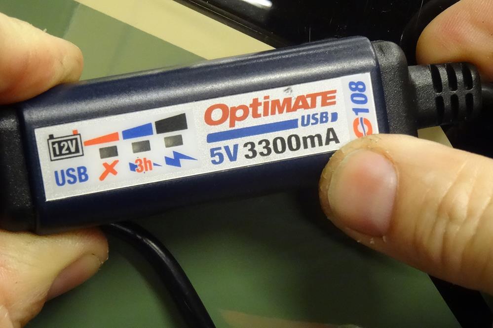 How to fit motorcycle USB port and phone cradle