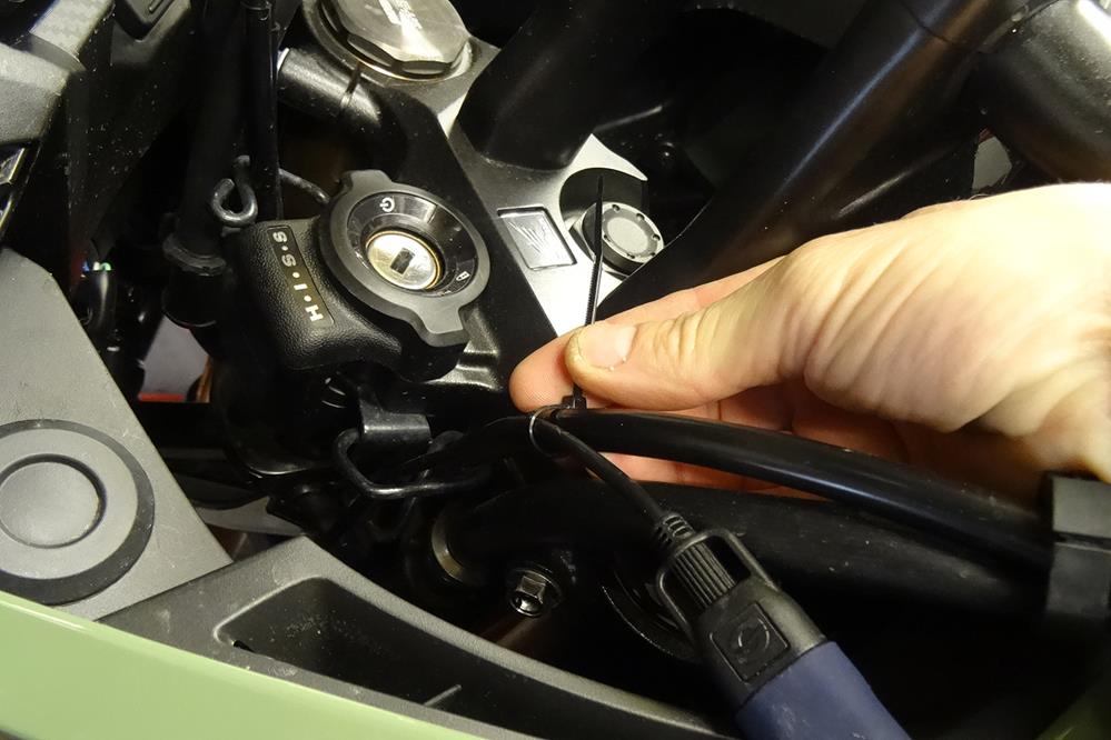 How to fit motorcycle USB port and phone cradle