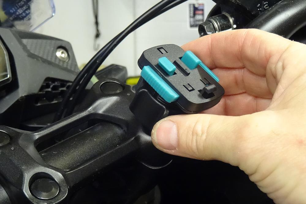 How to fit motorcycle USB port and phone cradle