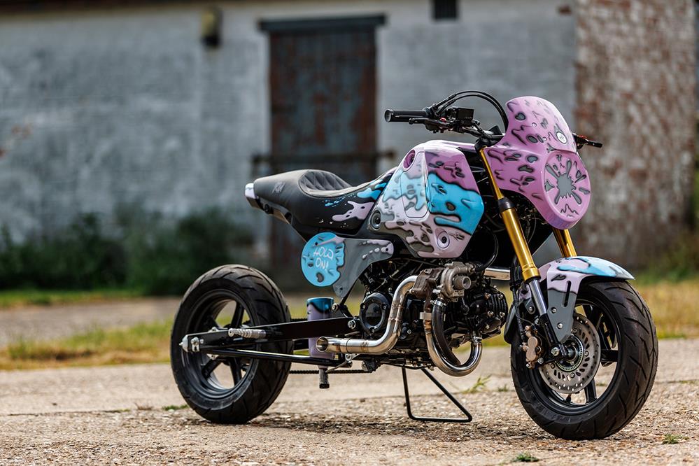 Stretched Honda MSX125 Grom gets a turbo and nitrous for Wheels and ...