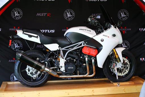 Motus shows off finished bike at Laguna Seca MotoGP