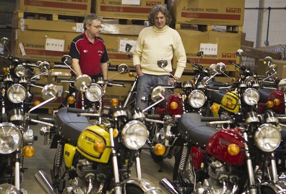 James May's Honda collection at MCN London Show