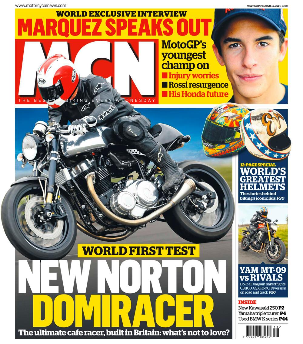 New MCN March 12: New Norton Domiracer world first test