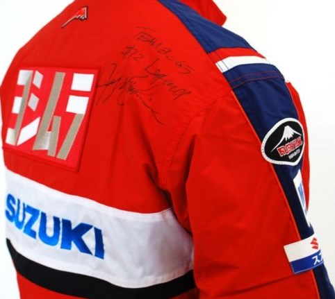 One-off signed Yoshimura clothing up for auction