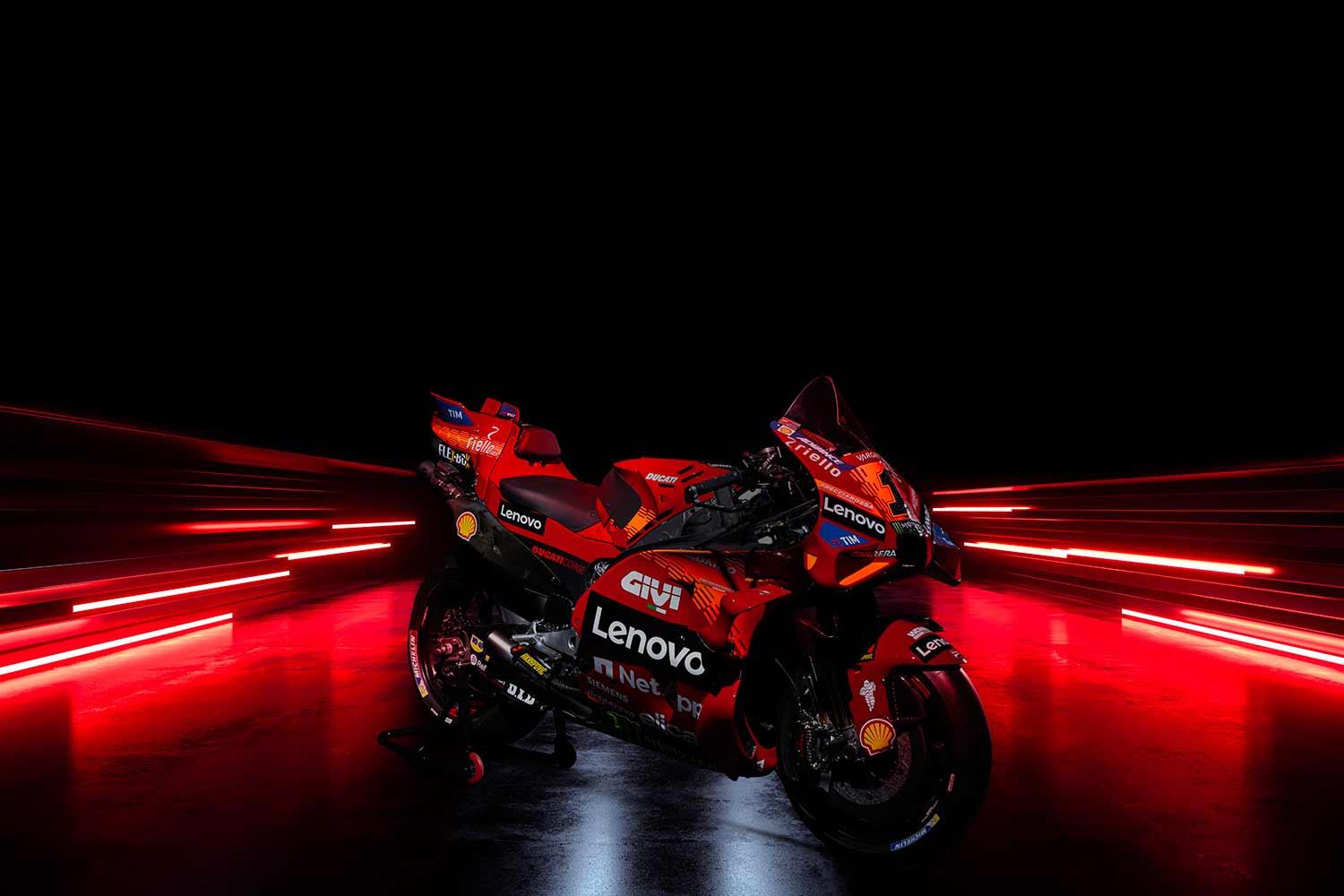 MotoGP: Pecco Bagnaia and Enea Bastianini unveil 2024 Ducati livery