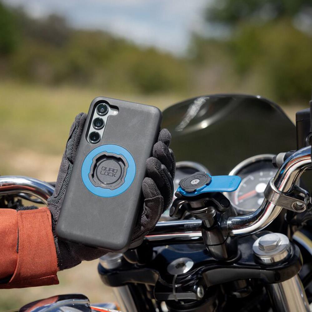 Quad Lock release 'Handlebar Clamp Mount' for motorcyclists