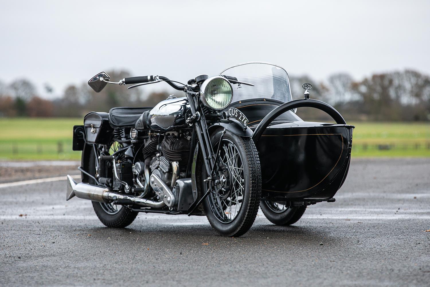 Brough sidecar outfit tops 2024 Shuttleworth spring auction