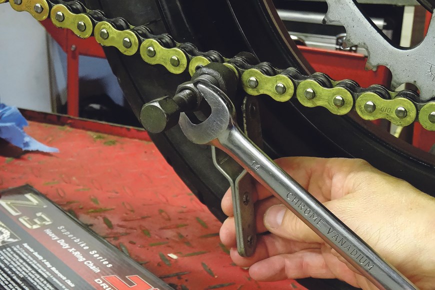 How to change your motorbike chain and sprockets at home