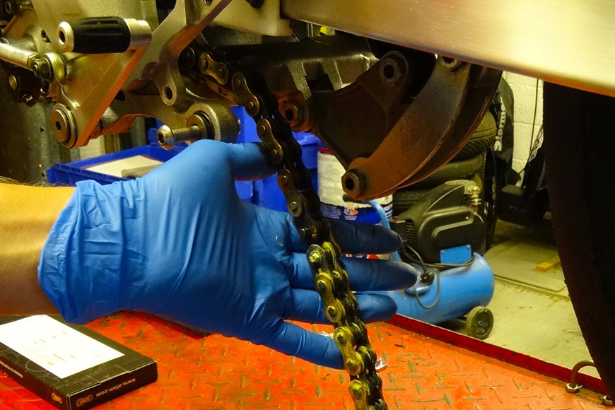 How to change your motorbike chain and sprockets at home