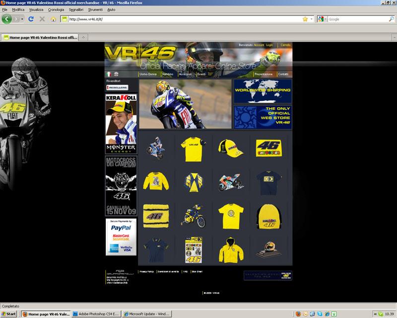 Valentino Rossi launches merchandise website