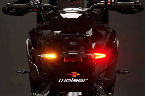 Be seen with Weiser Motorcycle lighting