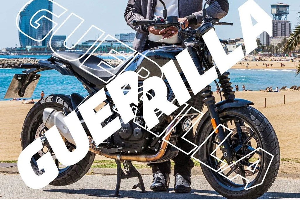 Royal Enfield’s tease new Guerrilla 450 A2 roadster