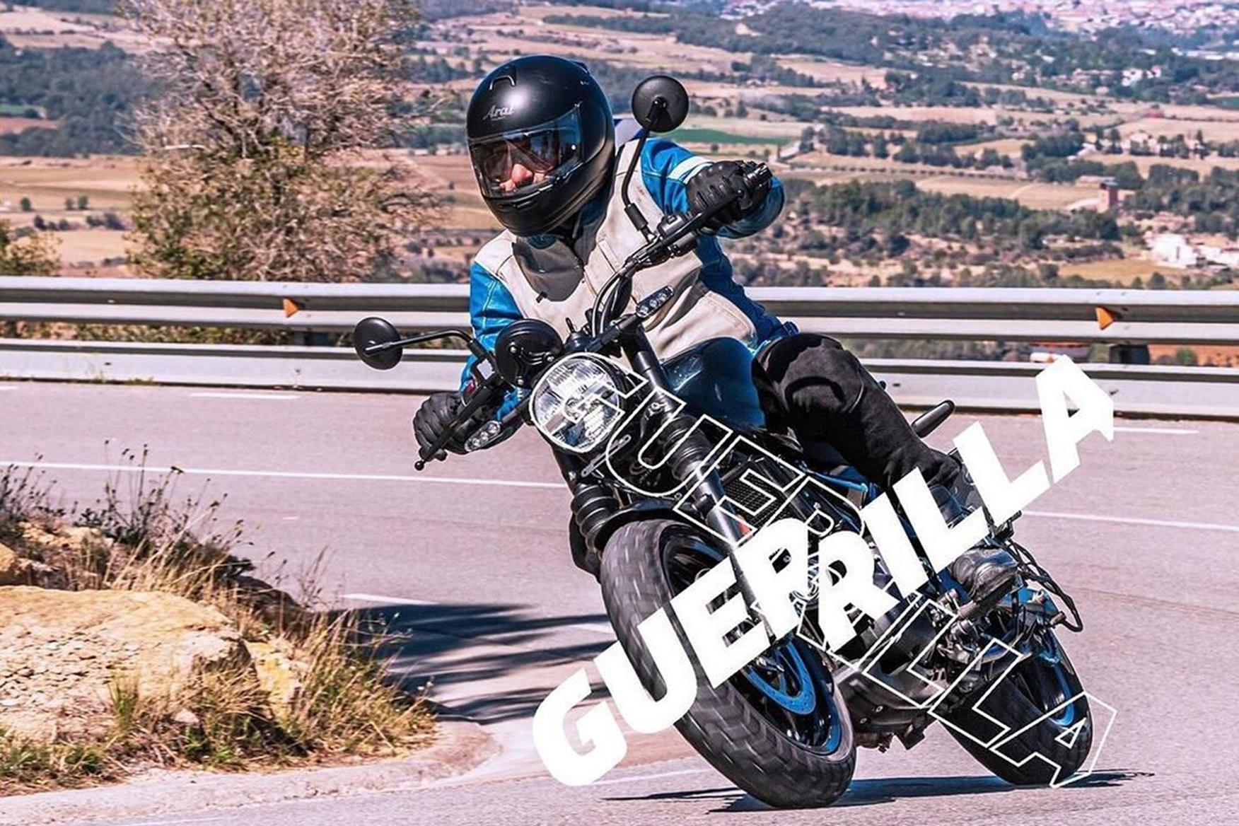 Royal Enfield’s tease new Guerrilla 450 A2 roadster