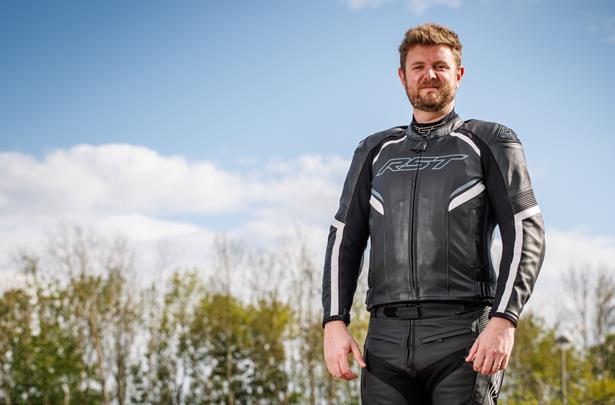 RST Sabre leather airbag jacket | Sporty touring appeal with added ...