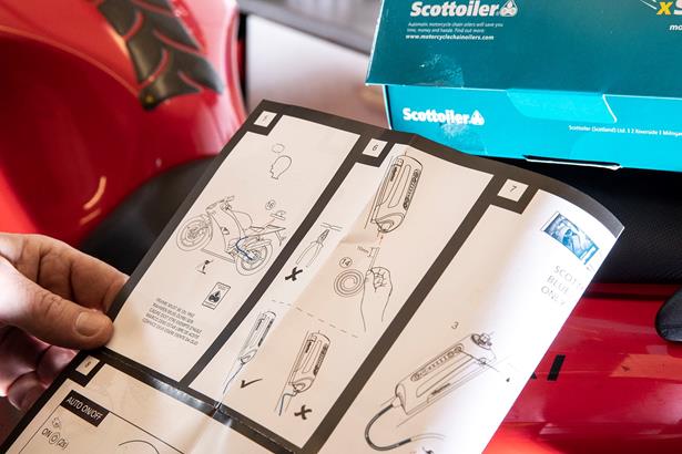 How to fit a Scottoiler to your motorbike at home