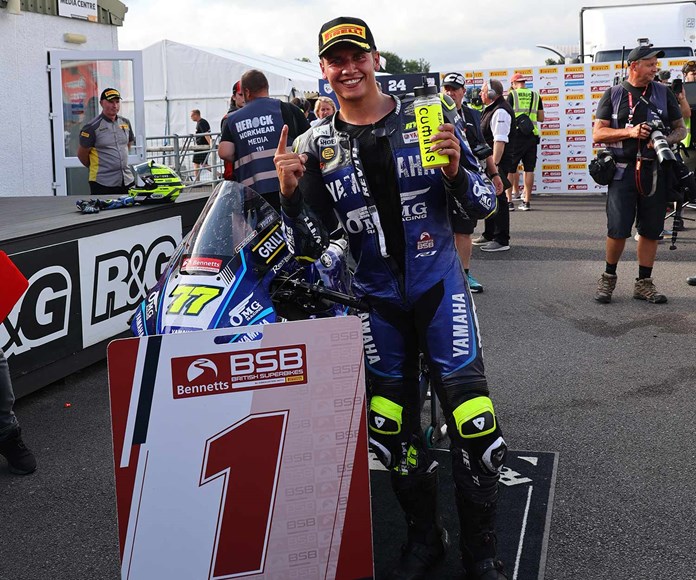 BSB Thruxton: Ryan Vickers beats Max Cook to secure sprint race victory