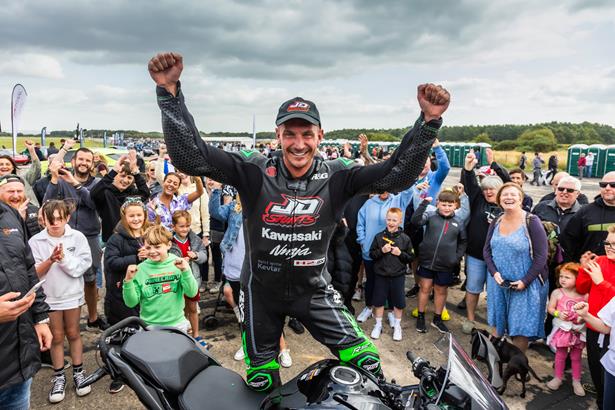 New speed record set for being towed behind a motorcycle