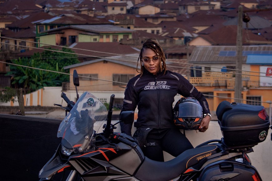 Udoh Ebaide Joy completes record breaking ride across Africa