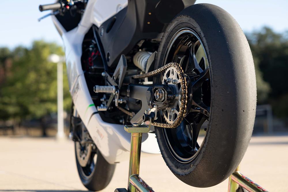 Krämer race bike is powered by KTM's 350 EXC-F enduro engine
