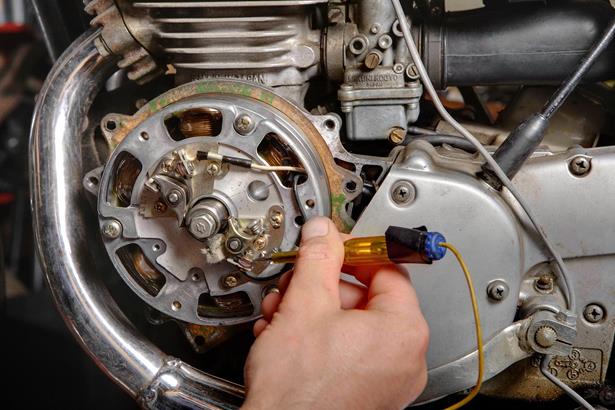 Allen Millyard's Norton Nemesis V8 engine fires into life
