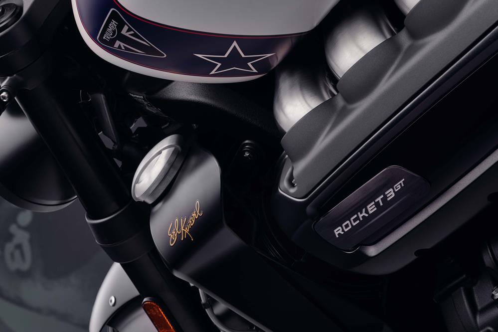 Special Triumph Rocket 3 cruisers honour Evel Knievel