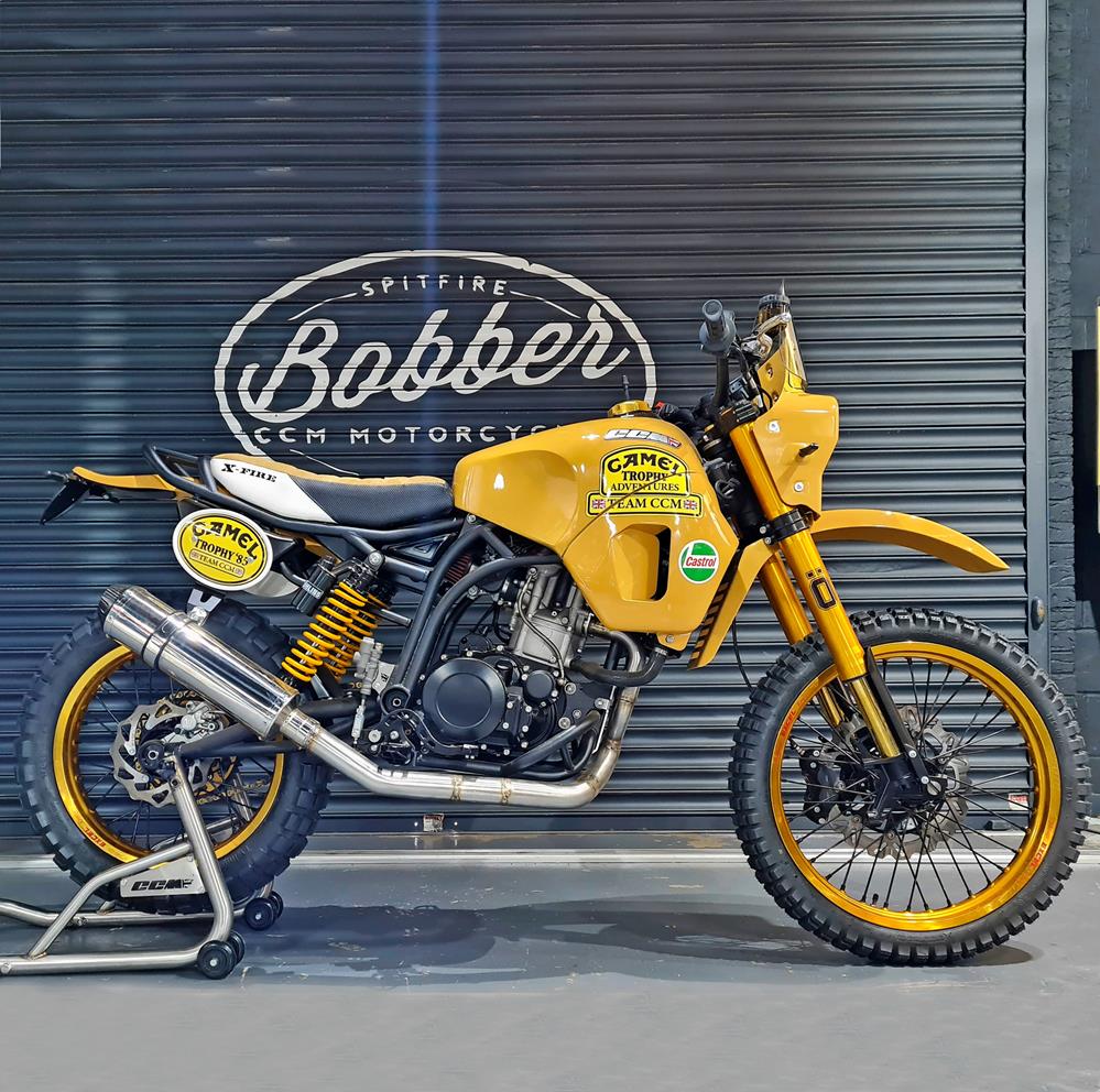 CCM ‘Project X’ adventure retro teased at Motorcycle Live