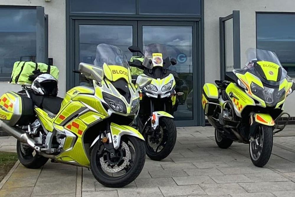 Lincs Blood Bikes boost life saving mileage total by 30%