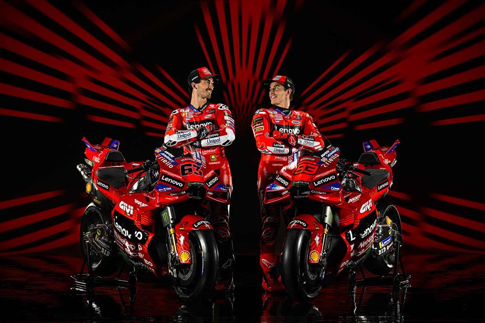 MotoGP: Pecco Bagnaia and Marc Marquez unveil 2025 Ducati Lenovo livery