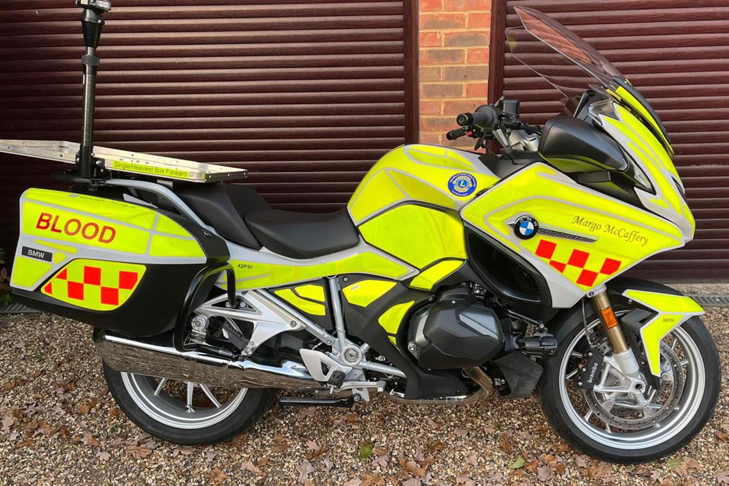 Stolen blood bike recovered in one day after public appeal