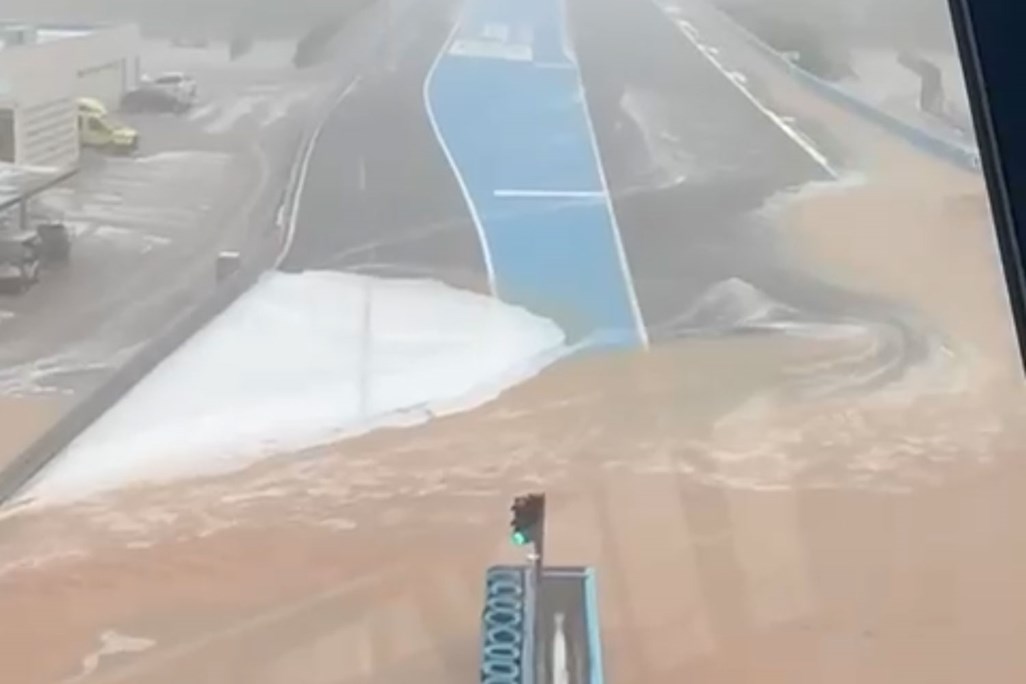 Jerez circuit in Spain hit by flooding after heavy rain