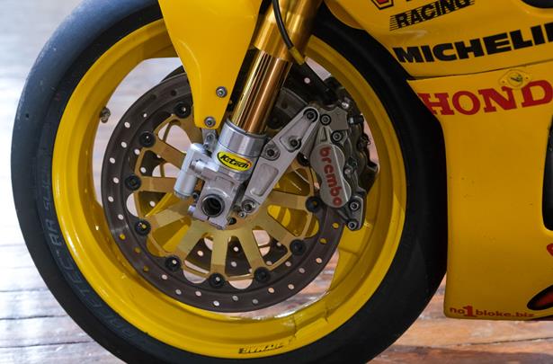 Ex Michael Rutter Honda RC45 for sale at Sheffield dealer