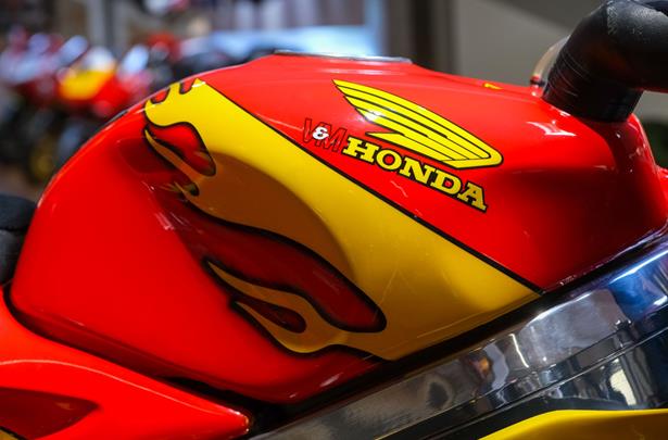 Ex Michael Rutter Honda RC45 for sale at Sheffield dealer