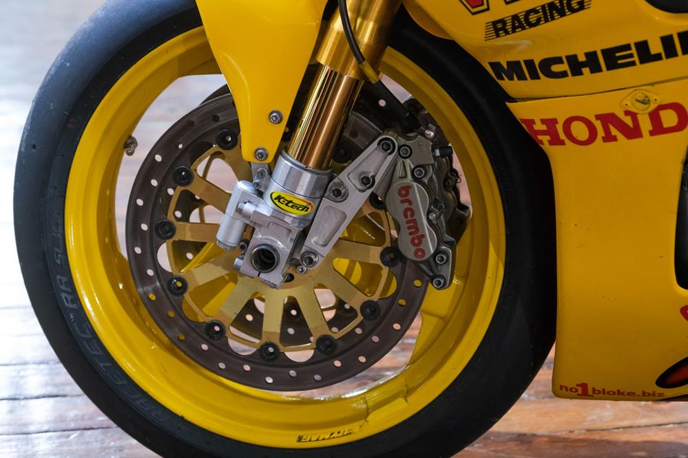 Ex Michael Rutter Honda RC45 for sale at Sheffield dealer