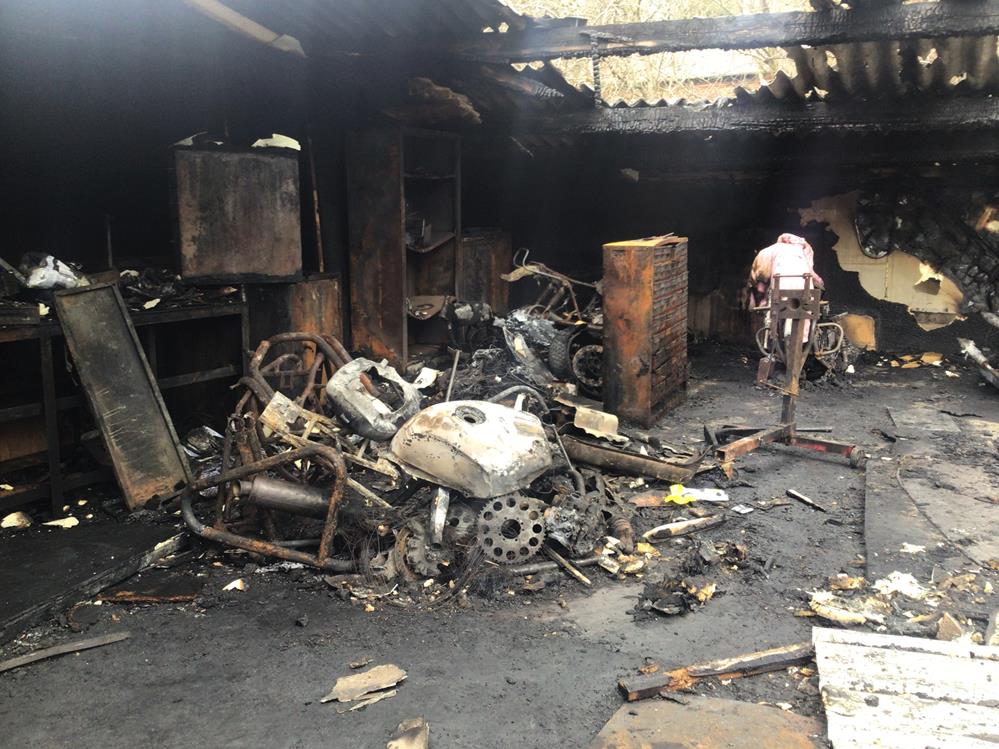 Electrical fire destroys historic motorcycles worth £200k