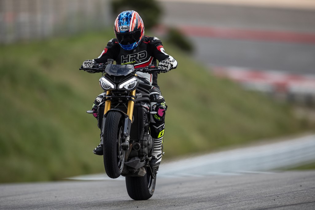 Triumph Speed Triple RS has wheelie control made easy